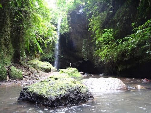 Is Krisik Waterfall crowded with tourists?
